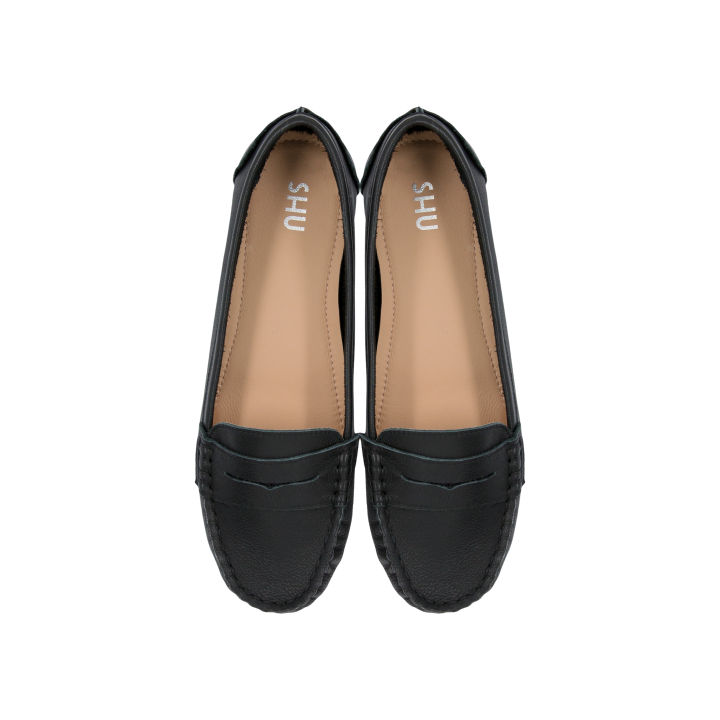 SHU LOAFER MOCCASIN ORIGINAL - BLACK รองเท้าโลฟเฟอร์ | Lazada.co.th