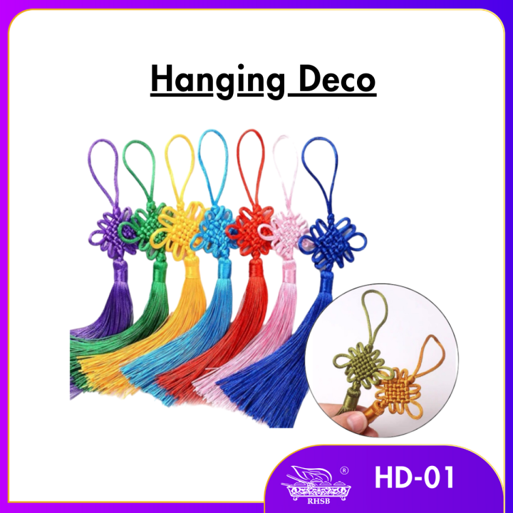 1pc CHINESE KNOT TEL / HANGING SPIKE / LUCKY KNOT HANGING FESTIVAL HOME ...
