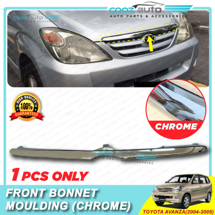 Toyota Avanza 2004 - 2007 Front Bonnet Chrome Moulding Bonnet Garnish ...