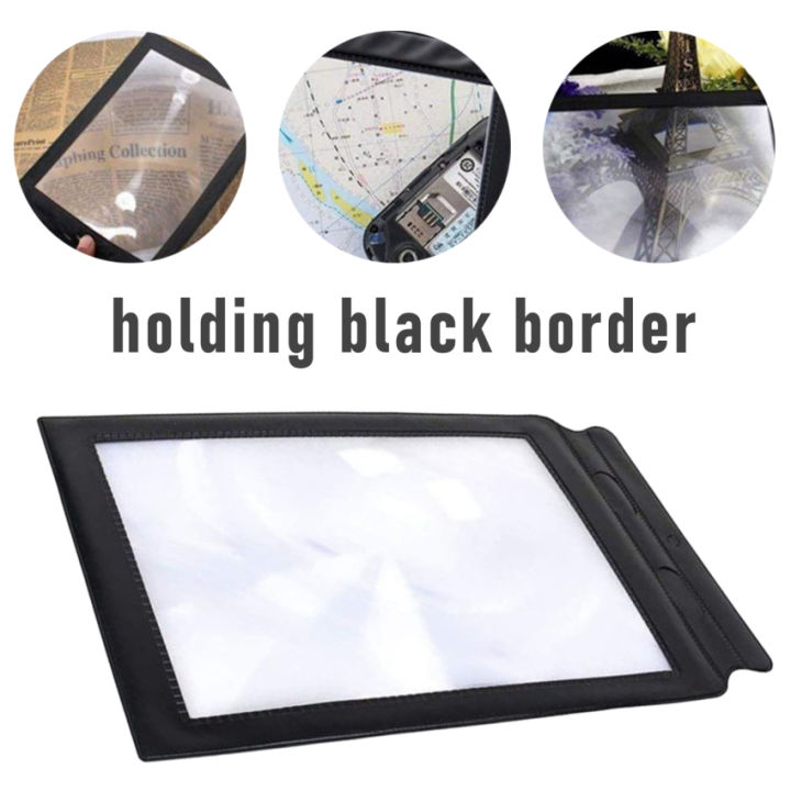 A4 Lenses Large Sheet Magnifier Magnifying Glass Book Reading Lens Page ...