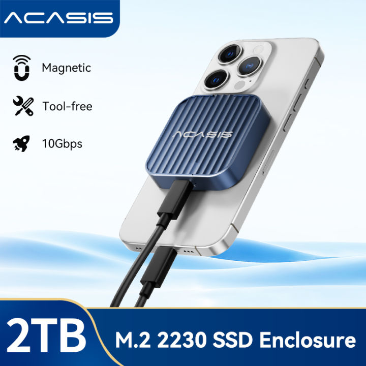 ACASIS M.2 2230 NVMe SSD Enclosure with Magsafe for iPhone 15 Pro Max ...