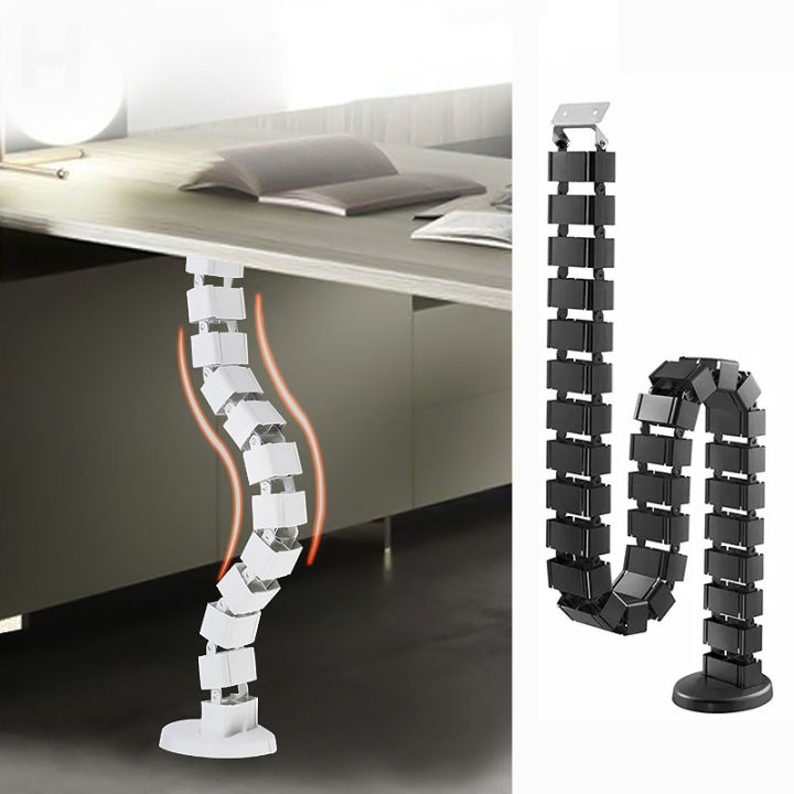 Spine Shape Cable Management Square 770mm / 1200mm Line Pipe for Height ...