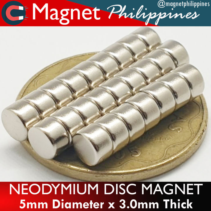 25 PIECES Set (FIVE) 5MM DIAMETER Variants N52 Neodymium Magnets THICKNESS (1mm / 1.5mm / 2mm ...