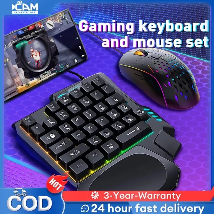 [24 hours delivery]G506 One-Handed Gaming USB Keyboard With Mouse 35 ...
