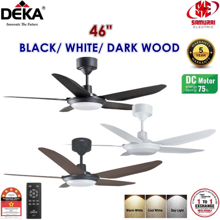 Deka Dc Motor Baby Fan Kronos Ceiling Fan With Led Light 5 Blade F5DC ...