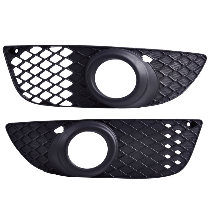 Left+Right Side 1 Pair Car Fog Light Grille Cover for Mitsubishi Lancer ...