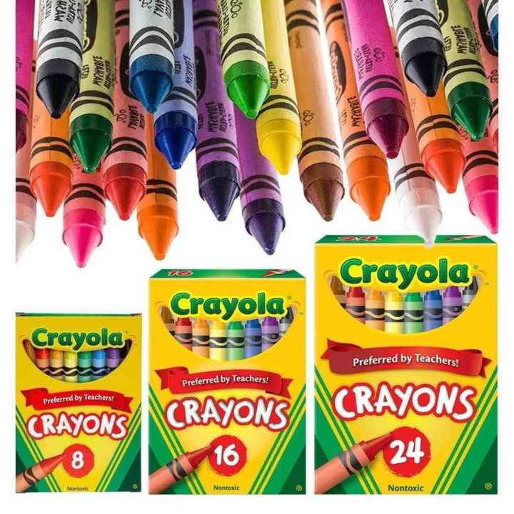 Crayons( Set of 8,16 and 24 Colors) Pastels Crayon Primary School ...