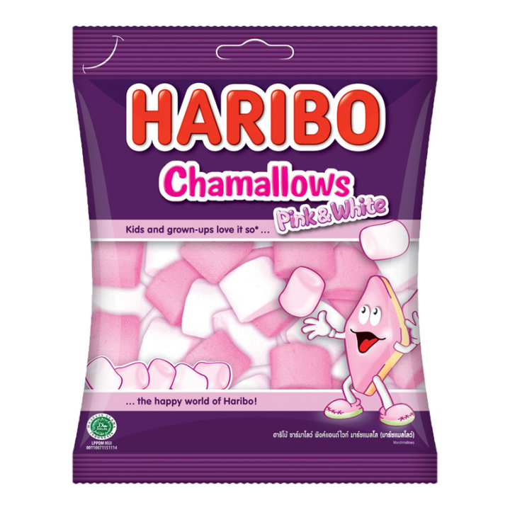 HARIBO Chamallows Permen Pink & White 70 g | Lazada Indonesia