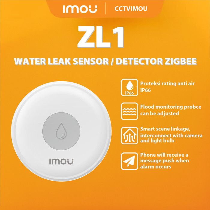 IMOU ZL1 WATER LEAK SENSOR / DETECTOR ZIGBEE GARANSI RESMI 1 TAHUN ...