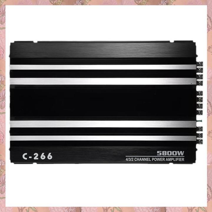 (NVIS) 4-Channel Car Audio Amplifier 5800W High-Power Amplifier 12V ...