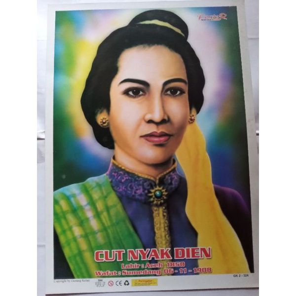 poster pahlawan Cut Nyak Dien | Lazada Indonesia