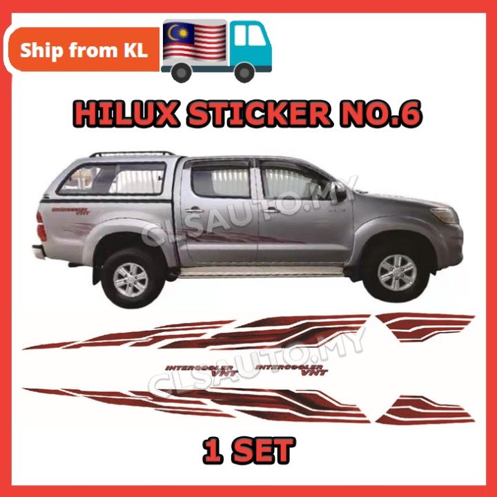Toyota Hilux Sticker Body - Design 6 [Ready Stock] | Lazada