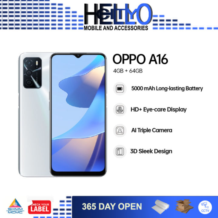 OPPO A16 Smartphone | 4GB RAM + 64GB ROM | Expandable Memory l AI ...