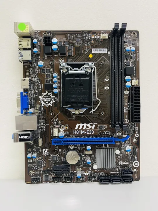 MSI H81M-E33 Desktop 4TH GEN Motherboard H81 Socket LGA 1150 i3 i5 i7 ...