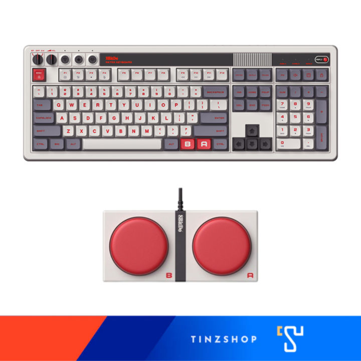 [New Arrival]8BitDo Retro 108 Mechanical Keyboard คีย์บอร์ดเกมมิ่งแนวเรโทรสำหรับ Windows ...