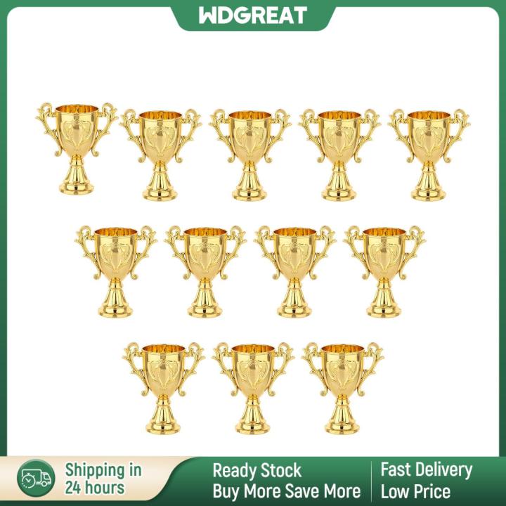 WDGREAT 12x Trophy Cups Candy Containers Class Prizes Storage Jars ...