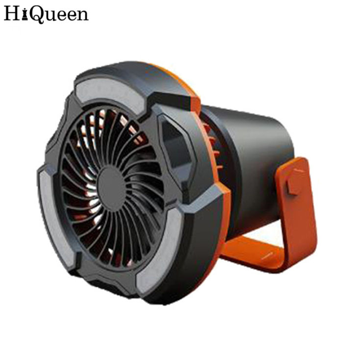 HiQueen LED Camping Lantern With Tent Fan, Rechargeable Battery ...