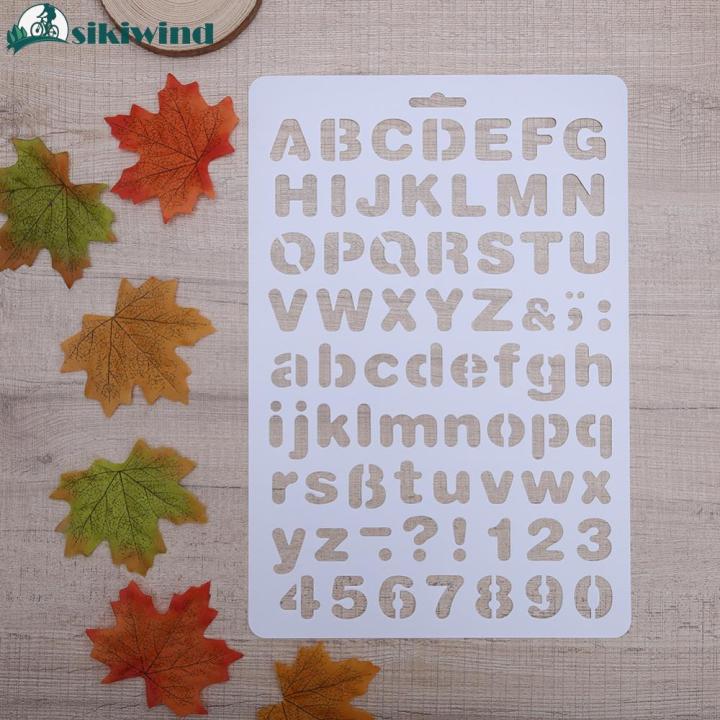 Lettering Stencil Letter Alphabet Stencils Painting Paper Craft Number ...
