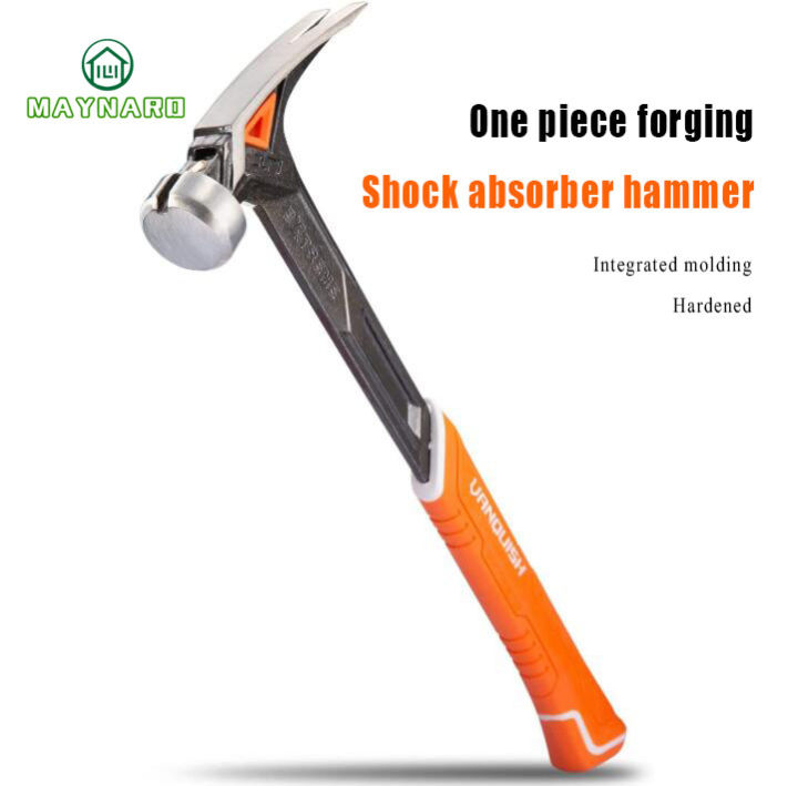 Framing Hammer, One-piece Forged Straight Rip Claw with Anti-Vibration ...