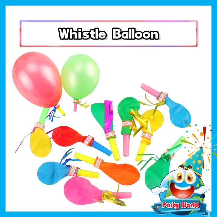 🎉Whistle Balloon Maker Horn Sound Noise Birthday Party Gift Birthday ...