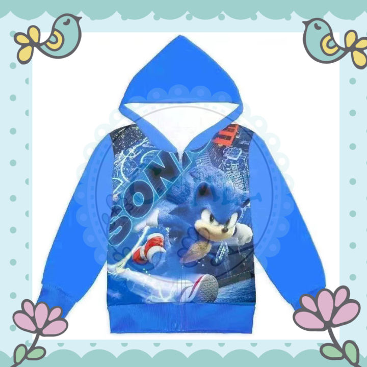 Comel Sonic the Hedgehog Kids Jacket | Lazada