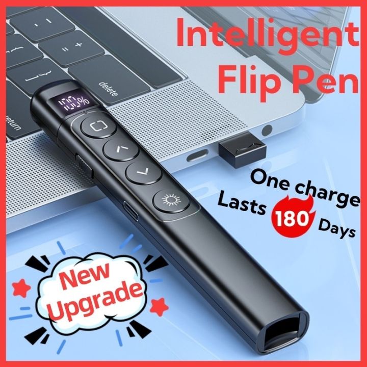 RF2.4GHz Laser Pointer Clicker for Powerpoint Presentation Laser Light ...