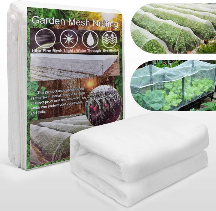 【Thickend】Insect Net White Mosquito Net Garden Insect Netting For ...