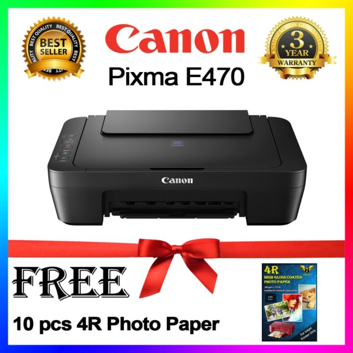 Canon Pixma E470 Color Inkjet WIFI Multifunction Printer Replacement ...