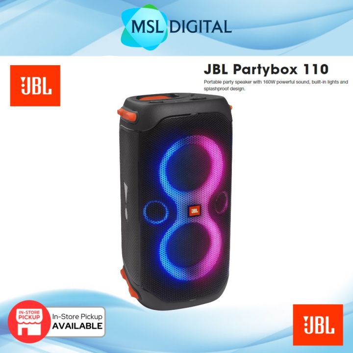 JBL Partybox 110 Portable party speaker | 160W powerful sound | built ...