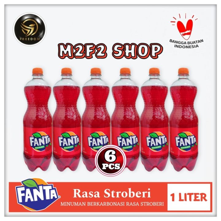 Fanta Merah Minuman Bersoda Botol Plastik Pet - 1000 ml | 1 liter ...