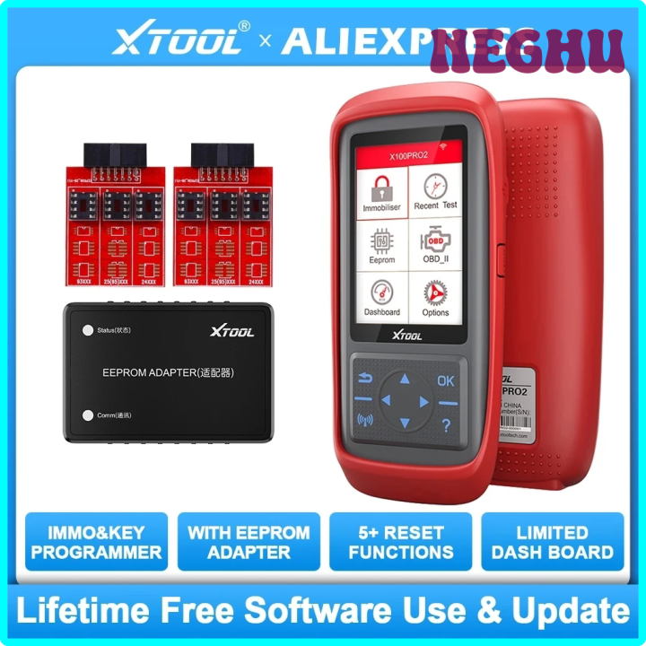 NEGHU XTOOL X100 Pro2 Auto Key Programmer IMMO Car Diagnostic Tools ...
