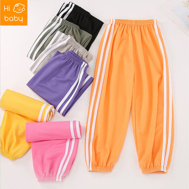 Summer Children's Anti-Mosquito Pants Boys and Girls Bloomers Casual Sweatpants Air Conditioning ...
