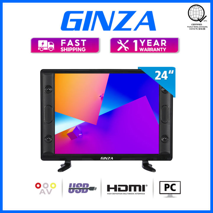Ginza 24 inch LED TV Wide Frame TV flat screen NOT Smart TV | Lazada PH