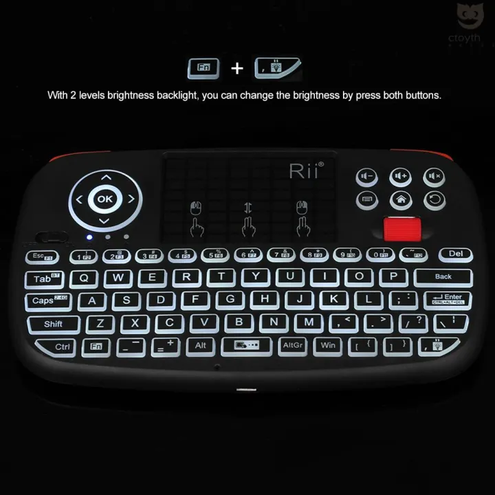 Rii i4 Mini Wireless Keyboard Bluetooth & 2.4GHz Dual Modes Handheld ...