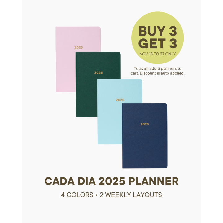 Cada Dia 2025 Planner 【Dated Planner, Quadrant Vertical, Full Year ...
