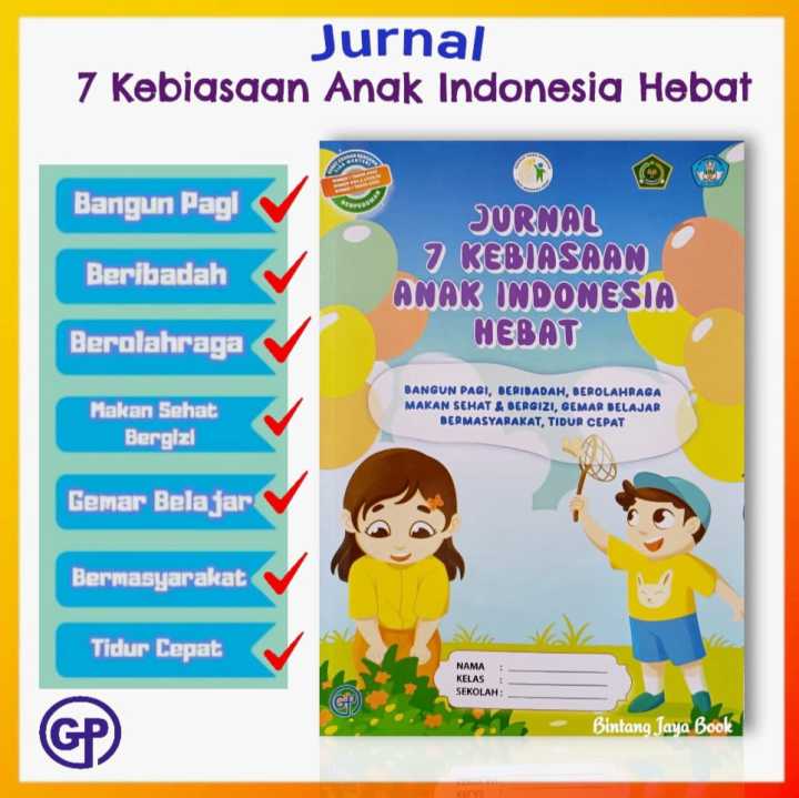 Buku Jurnal Harian 7 Kebiasaan Anak Indonesia Hebat | Lazada Indonesia