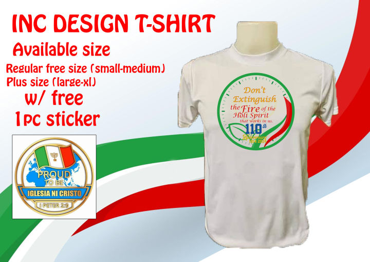 INC 110th anniversary design T-shirts | Lazada PH