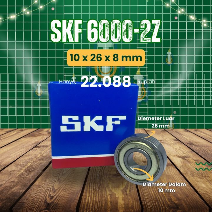 BEARING SKF 6000-2Z KLAHER LAHER | Lazada Indonesia