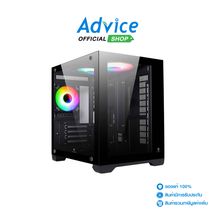 mATX CASE (NP) TSUNAMI MINI VISION 1264*3 KK GAMING (BLACK) | Lazada.co.th