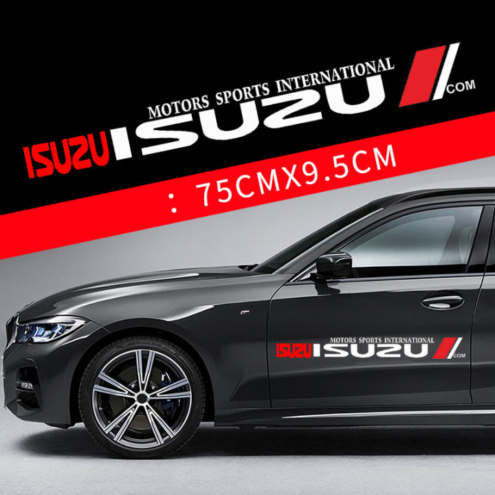 2Pcs Isuzu Car Sticker Decoration Body Side Sticker Door Flower For ...