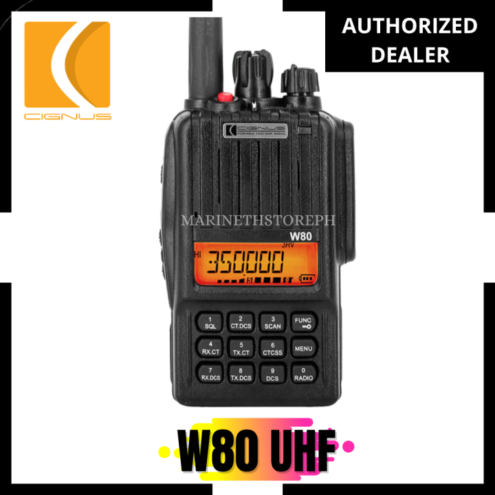 Cignus W-80 | W80 Single Band 5 Watts Water-Resistant Japan Components ...