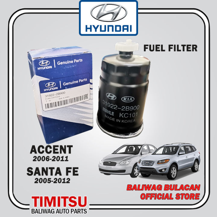 FUEL FILTER HYUNDAI ACCENT DIESEL 2006-2011 / SANTA FE DIESEL 2005-2012 ...