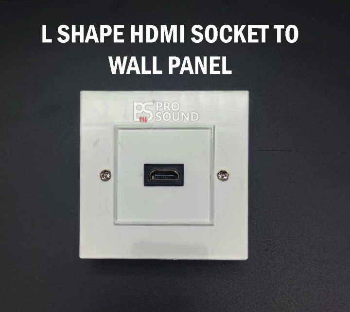 (READY STOCK) L SHAPE HDMI SOCKET WALL PANEL | Lazada