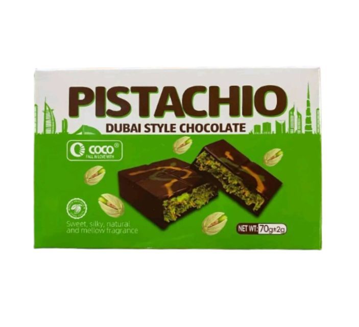 Coco Pistachio Dubai Style Chocolate – 70g | Lazada PH