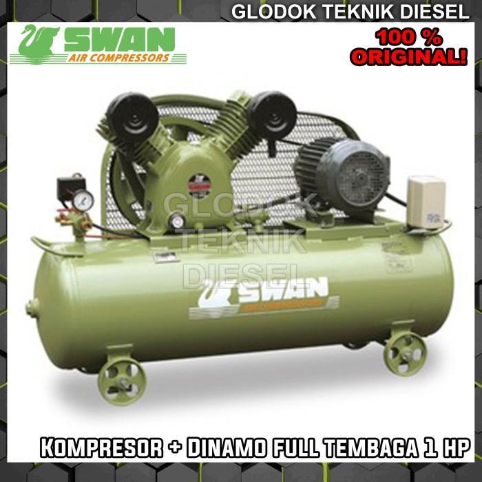 SWAN AIR COMPRESSOR (S SERIES) SVP-201, KOMPRESOR ANGIN 1 HP - SPRING ...