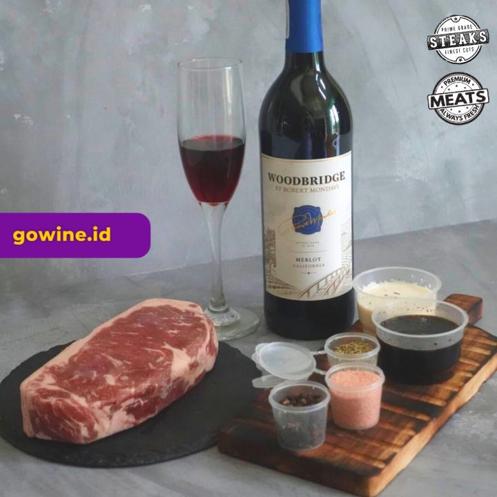 Paket Steak Sirloin MB 2 Dinner Elite Robert Mondavi Red Wine 750ml ...