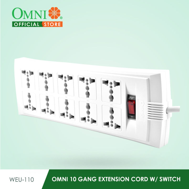 OMNI 10 Gang Extension Cord w/ Switch - WEU-110-PK | Lazada PH
