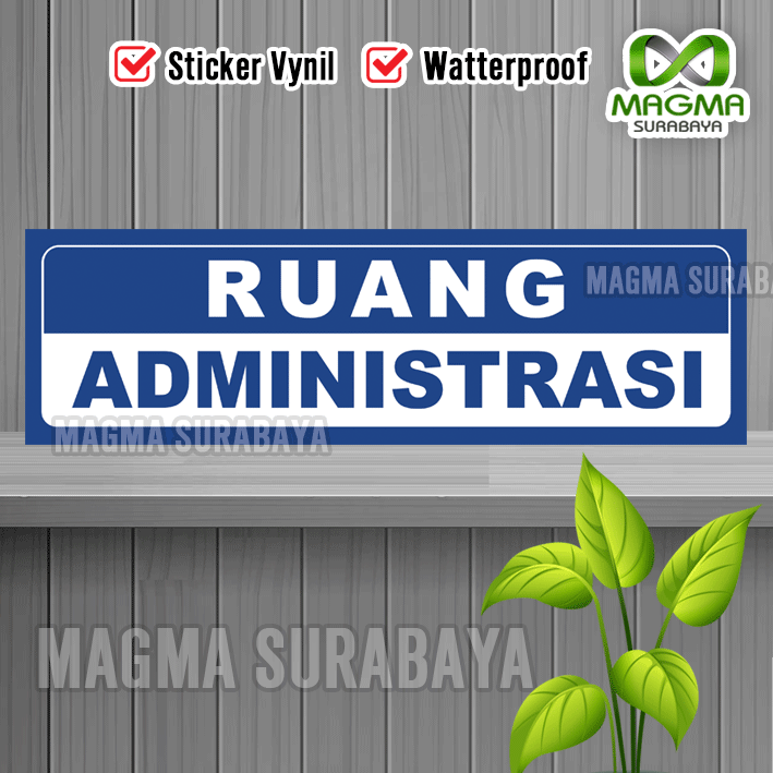 Stiker Ruang Administrasi - rumah sakit - kantor - office - klinik ...