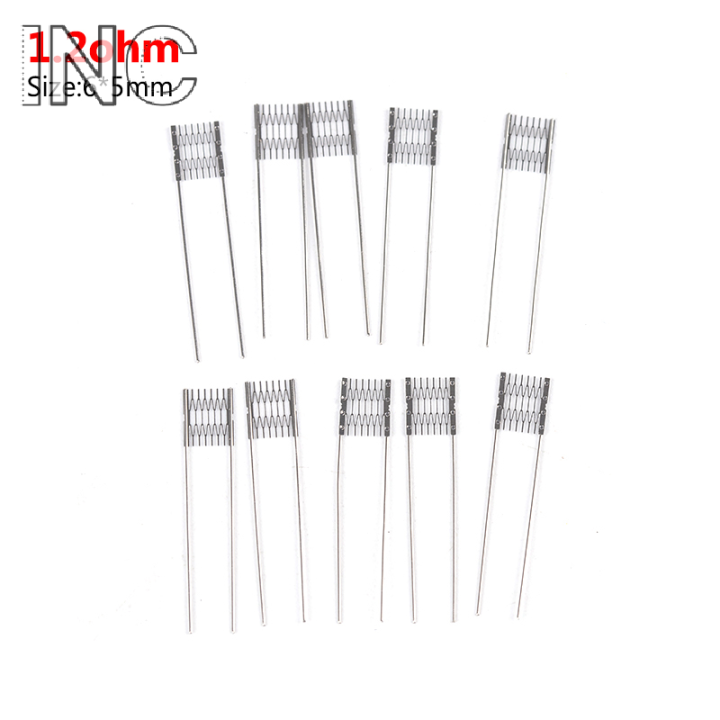【INC】 10PC DIY xây dựng lại lưới cuộn dây 0.6 0.8 1.0 1.2ohm cho xros ...