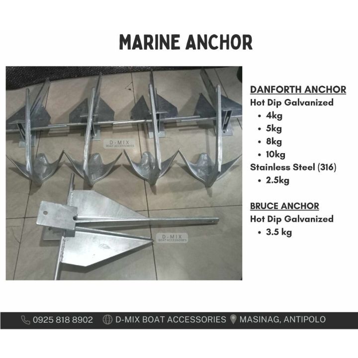 2.5kg Stainless Steel Anchor / Danforth Marine Anchor / Yacht Anchor ...